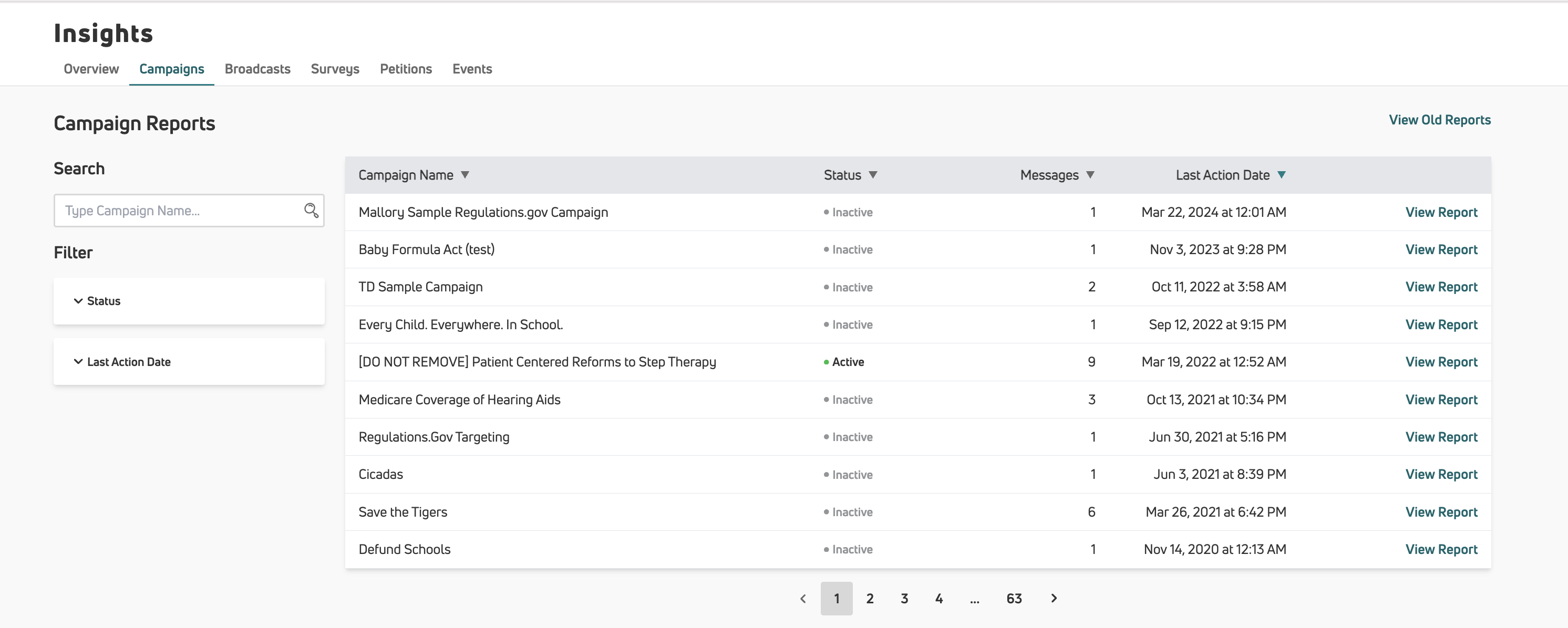 How do I see campaign activity? – VoterVoice