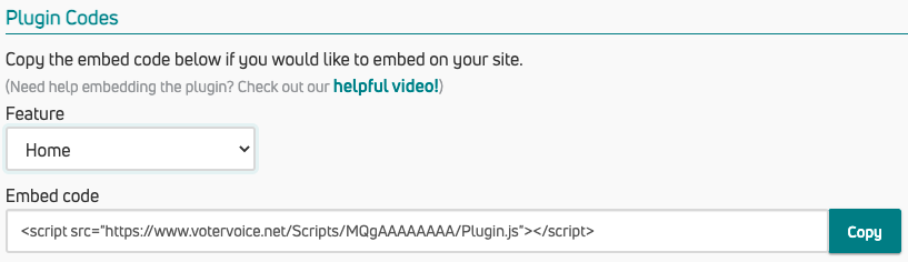 Installing the Plugin Code – VoterVoice